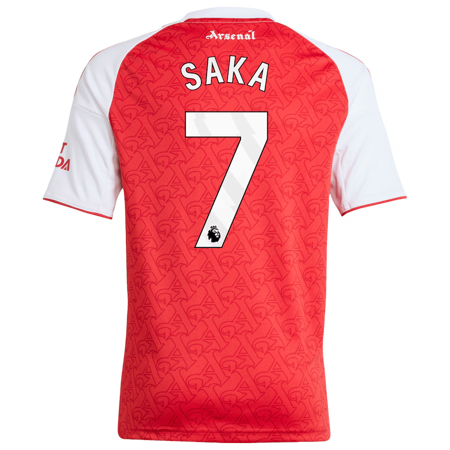 adidas Arsenal Youth Home Jersey 2025/26 Saka 7 – Eurosport Soccer Stores