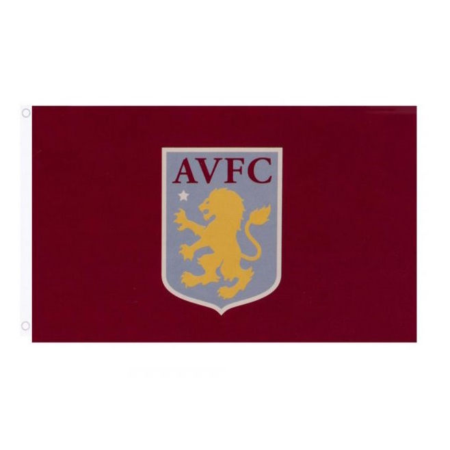 Aston Villa Core Crest Flag – Eurosport Soccer Stores