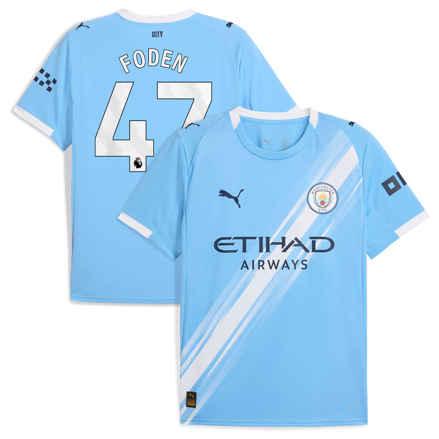 Phil Foden Manchester City Home Jersey 2025/26 – Eurosport Soccer Stores