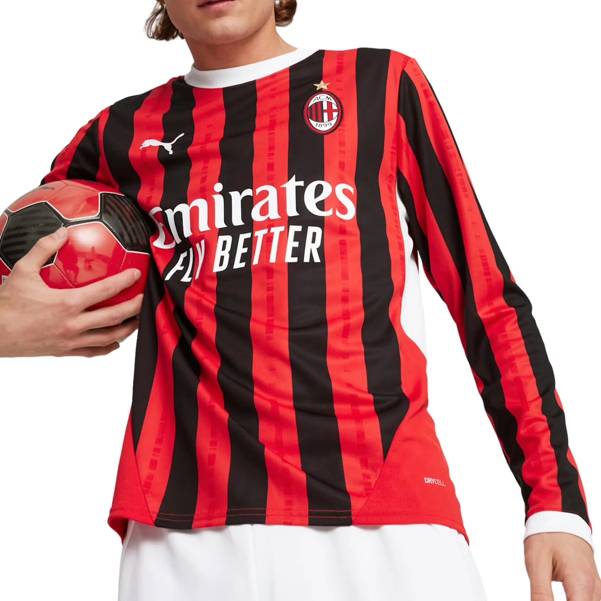 Puma AC Milan Home Long Sleeve Jersey 2024/25 – Eurosport Soccer Stores