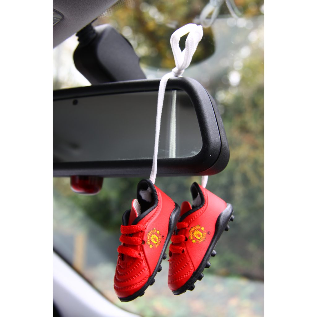 Official Manchester United Hanging Car Boots – Eurosport Soccer Stores