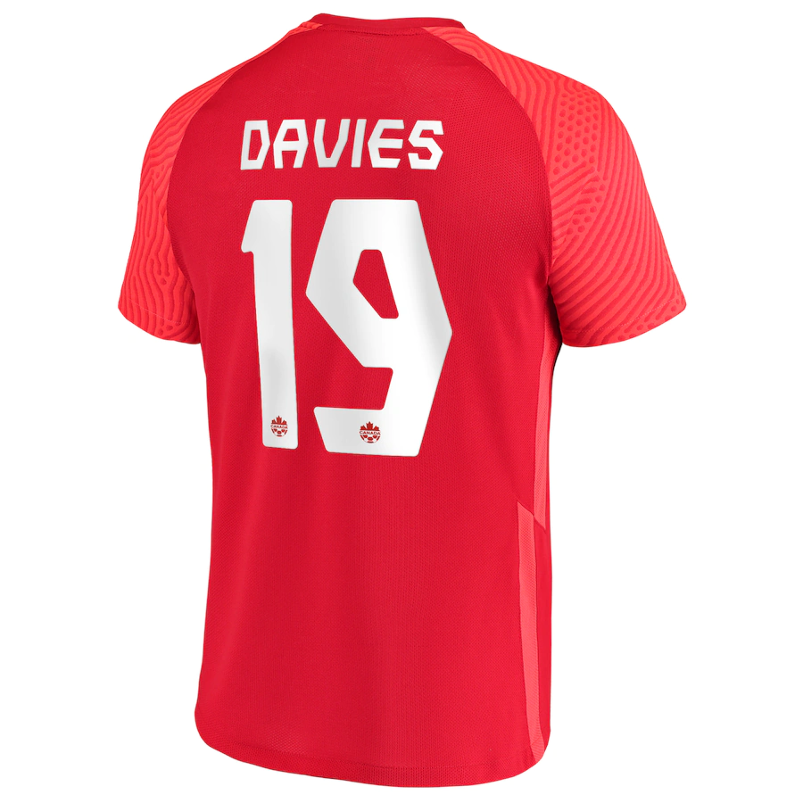 Alphonso Davies Canada Home Authentic Vaporknit Match Jersey ...