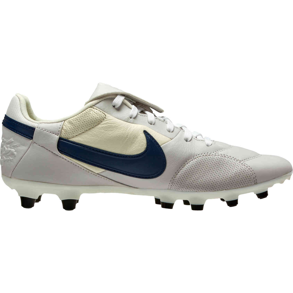 Nike Premier 3 FG Leather Soccer Cleats - Grey & Navy Blue – Eurosport ...